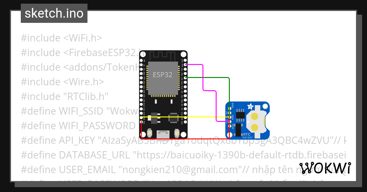 Bài cuối kì - Wokwi ESP32, STM32, Arduino Simulator
