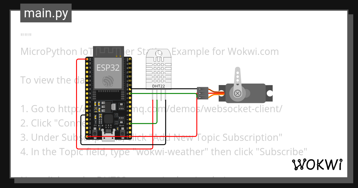 MicroPython MQTT Weather Logger (ESP32) Copy - Wokwi ESP32, STM32, Arduino Simulator