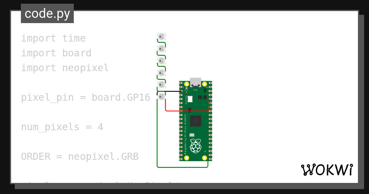 Circuitpython Neopixel Copy Wokwi Esp32 Stm32 Arduino Simulator