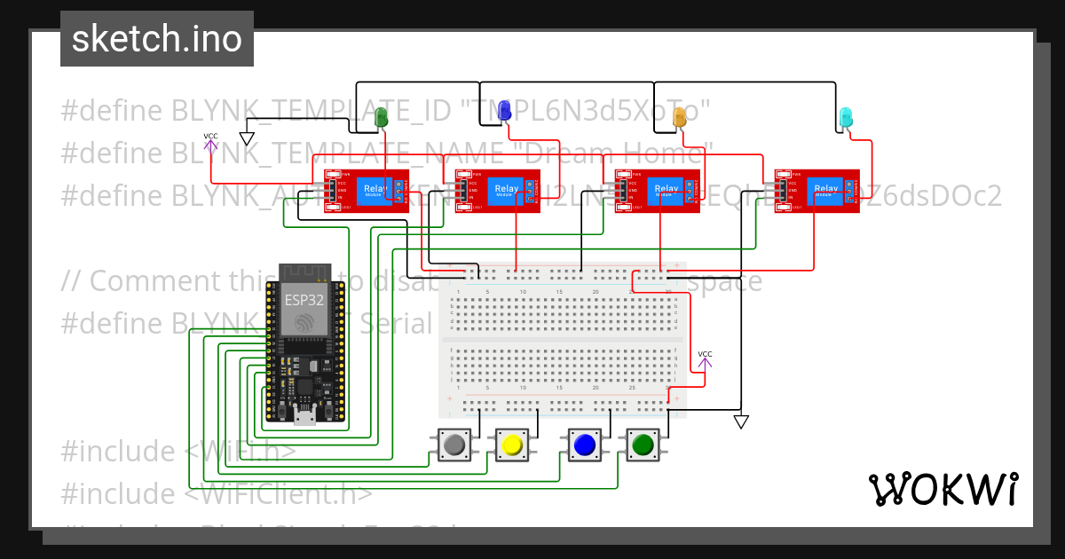 dream home - Wokwi ESP32, STM32, Arduino Simulator