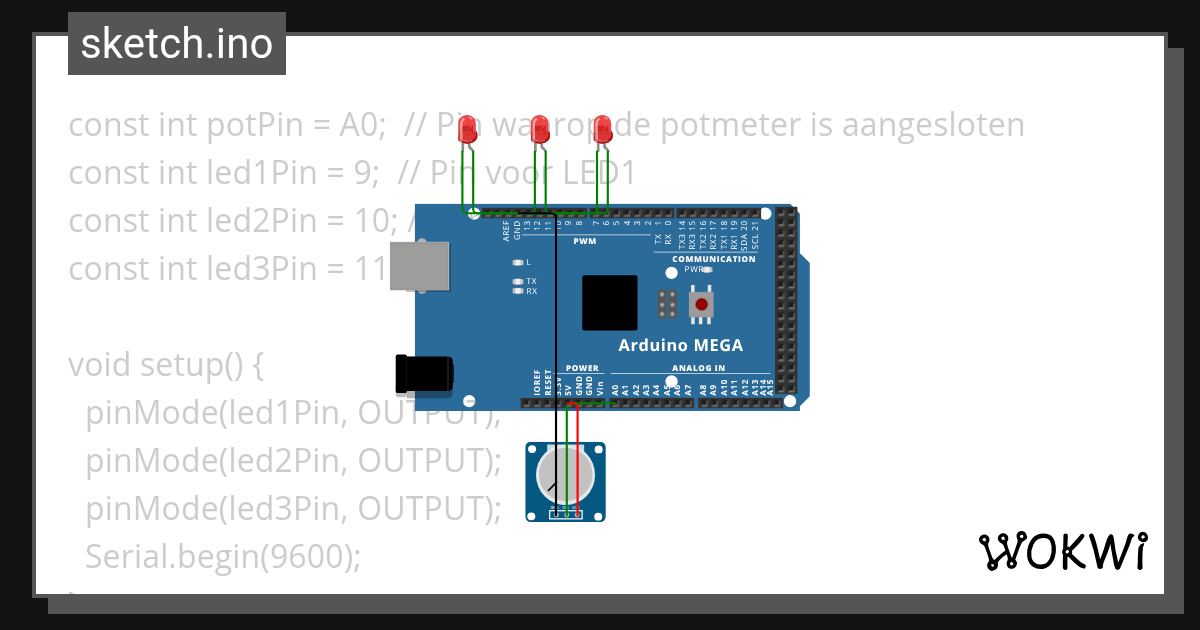 Opdracht 2 Sven de Jong 1081861 - Wokwi ESP32, STM32, Arduino Simulator