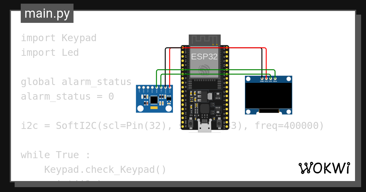 Alarm Met Led Jeroen Vercruyce Copy Wokwi Esp32 Stm32 Arduino Simulator