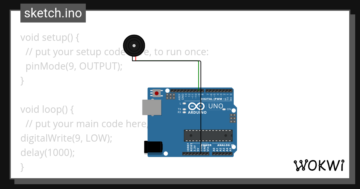 Buzzer Wokwi Esp32 Stm32 Arduino Simulator 8621