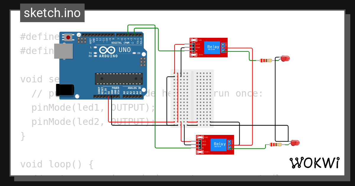Relay1 Wokwi Esp32 Stm32 Arduino Simulator 
