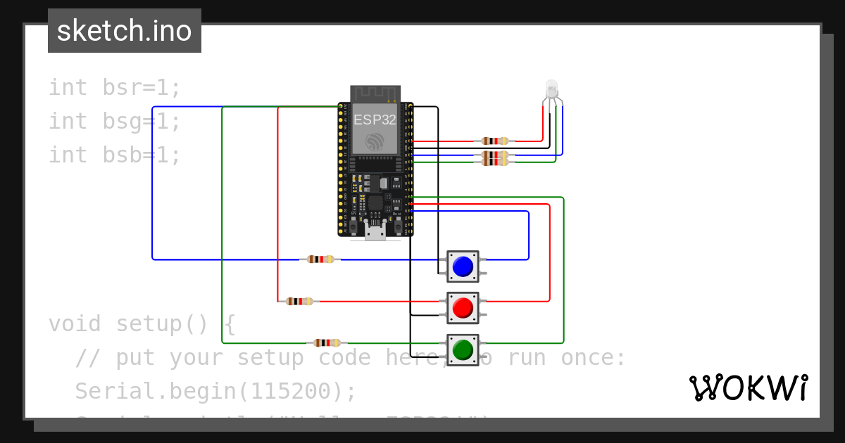 Push Button Wokwi Esp32 Stm32 Arduino Simulator 3069