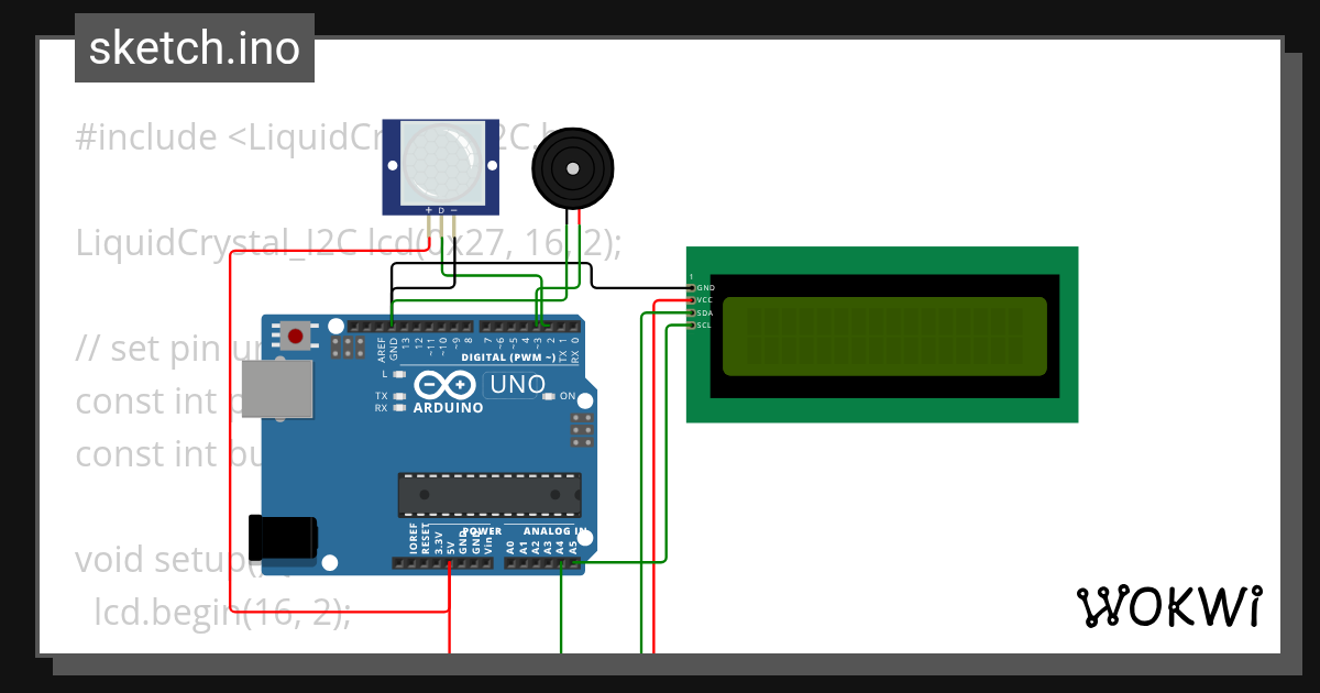 Zami Simple Project Detection Using Pir And Lcd Wokwi Esp32 Stm32 9753