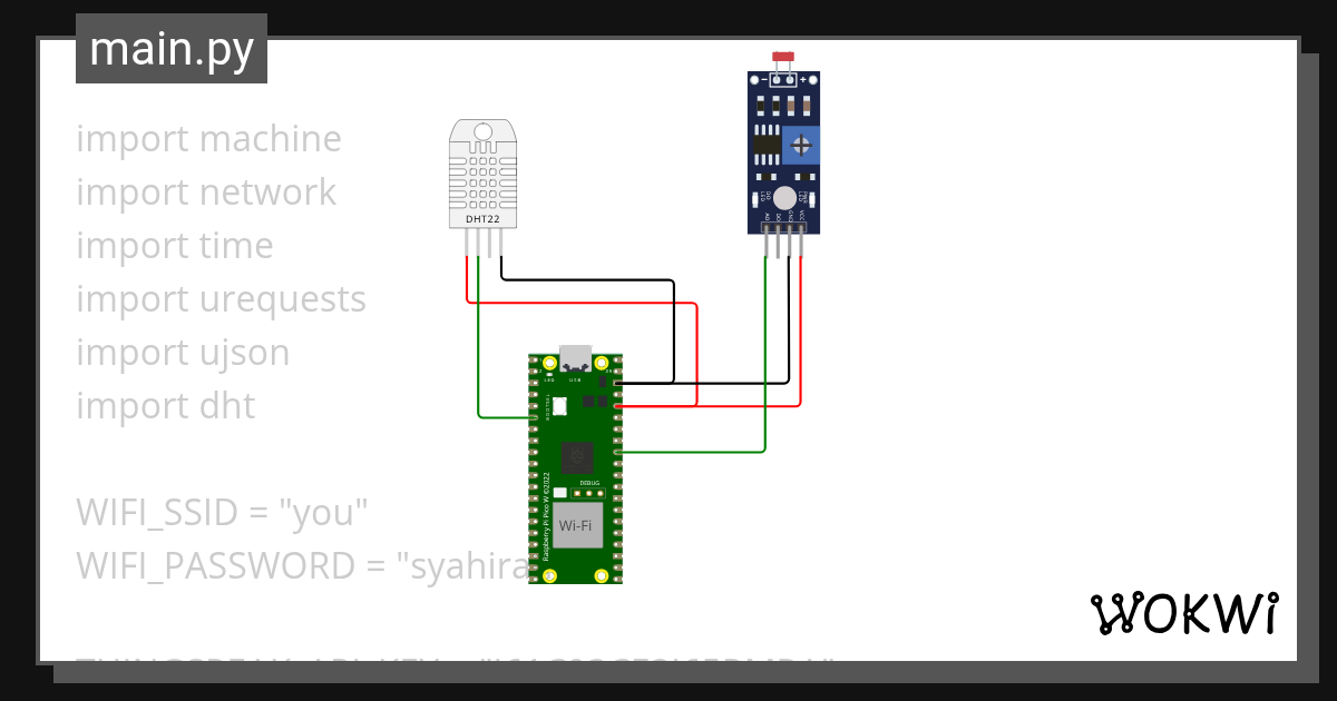 DHT LDR exp 2 - Wokwi ESP32, STM32, Arduino Simulator