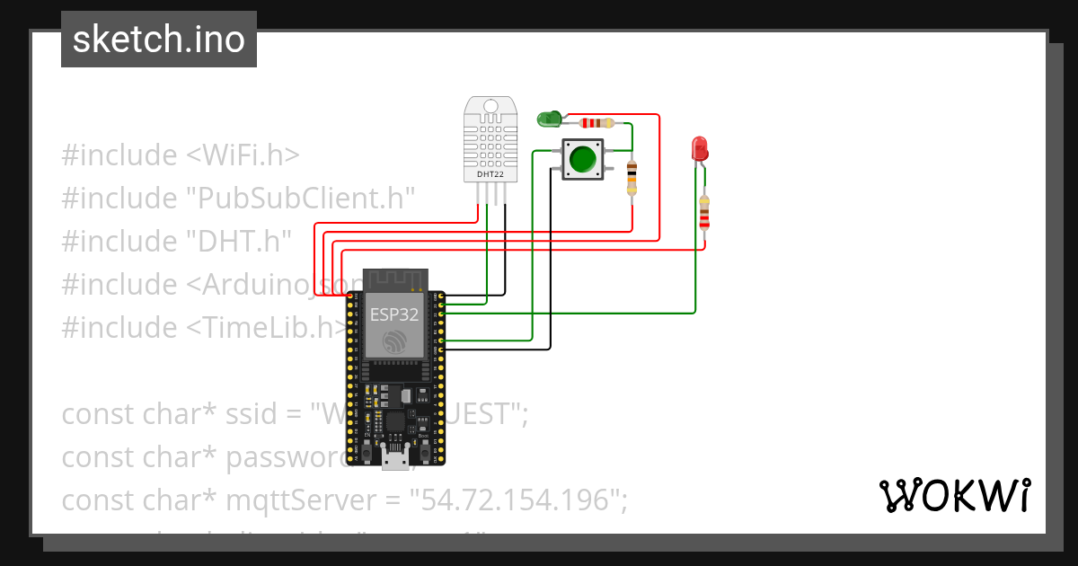 Demo1 - Wokwi ESP32, STM32, Arduino Simulator