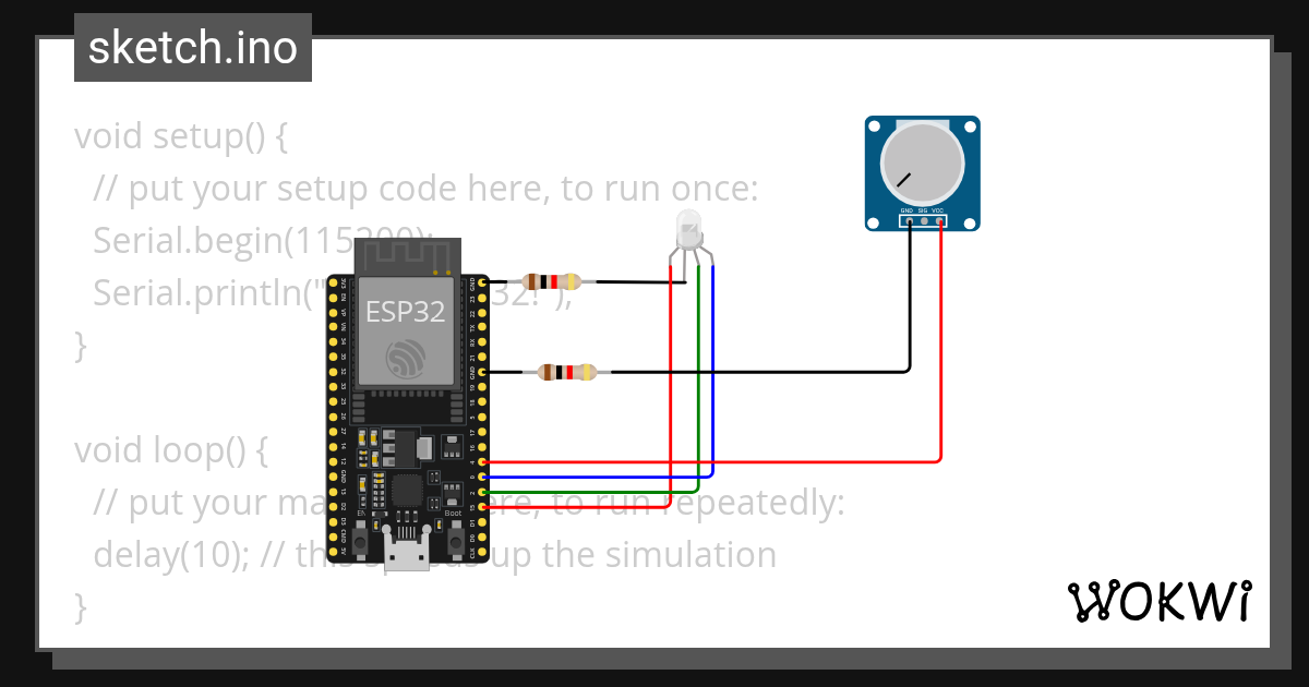 Potentio Wokwi Esp32 Stm32 Arduino Simulator 6827