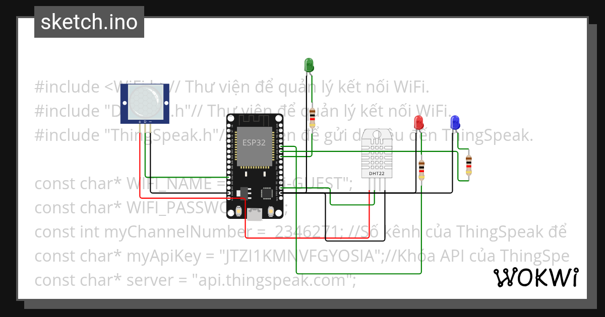 DHT_CD_Thingspeak - Wokwi ESP32, STM32, Arduino Simulator