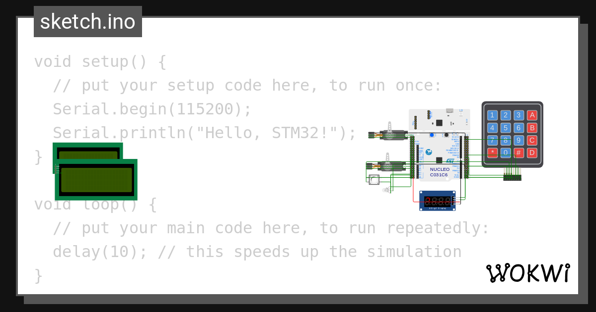 Key Wokwi Esp32 Stm32 Arduino Simulator 9430