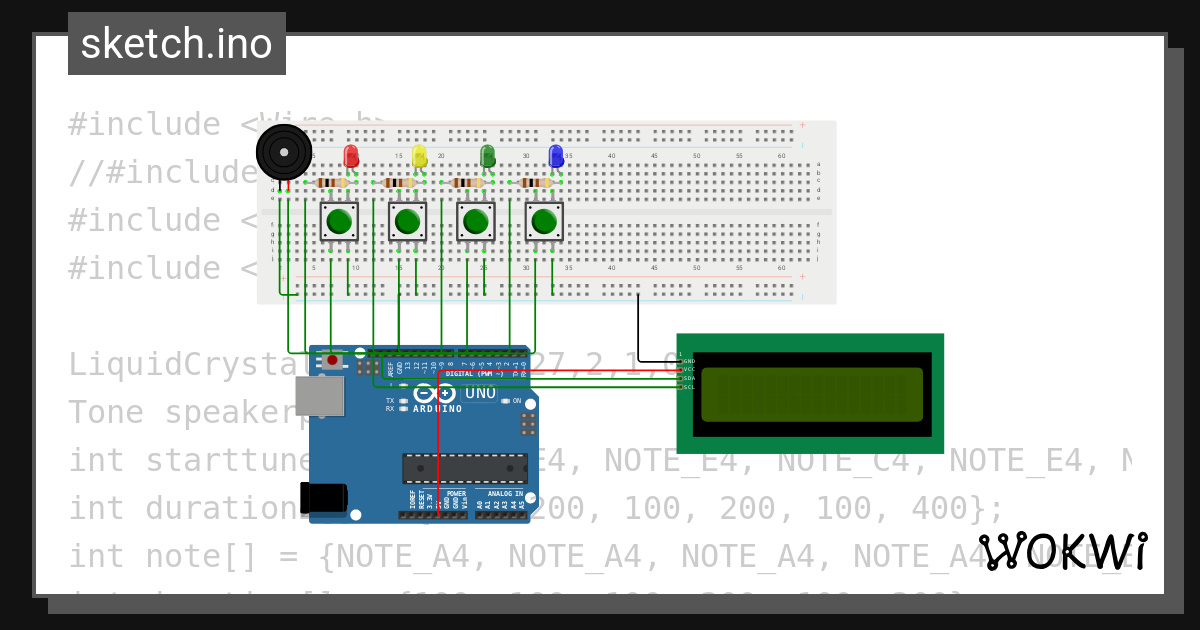 Memory Led Wokwi Esp32 Stm32 Arduino Simulator 5785