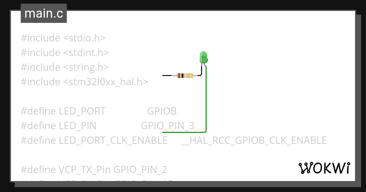 ST Nucleo L031 Copy - Wokwi ESP32, STM32, Arduino Simulator