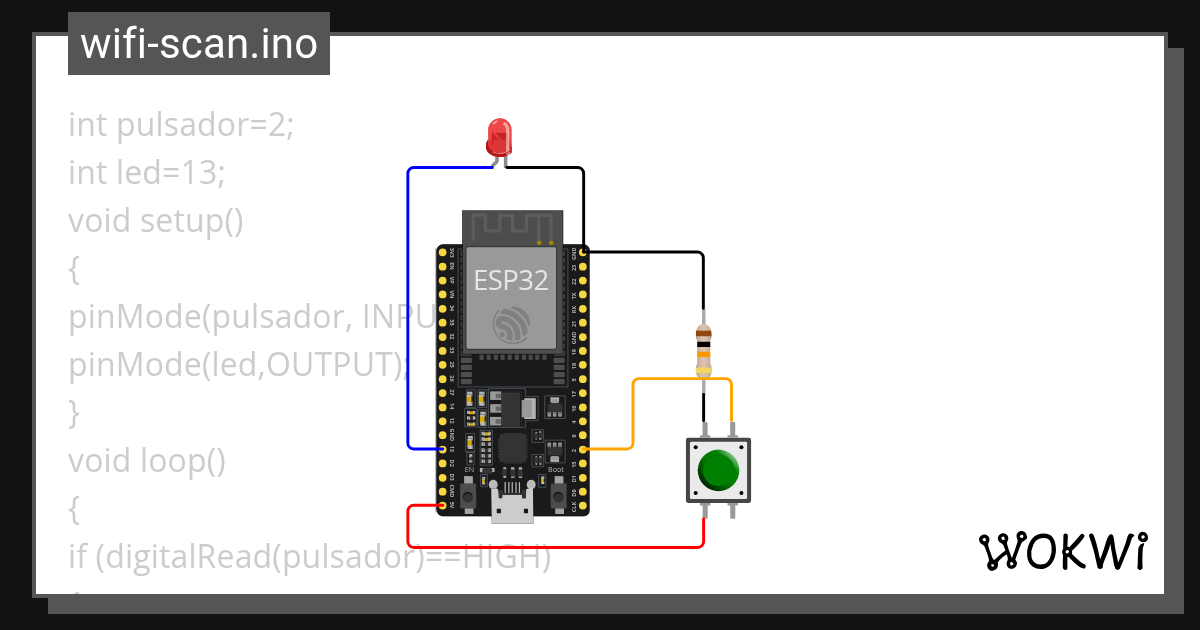 PrÁctica 1 Wokwi Esp32 Stm32 Arduino Simulator