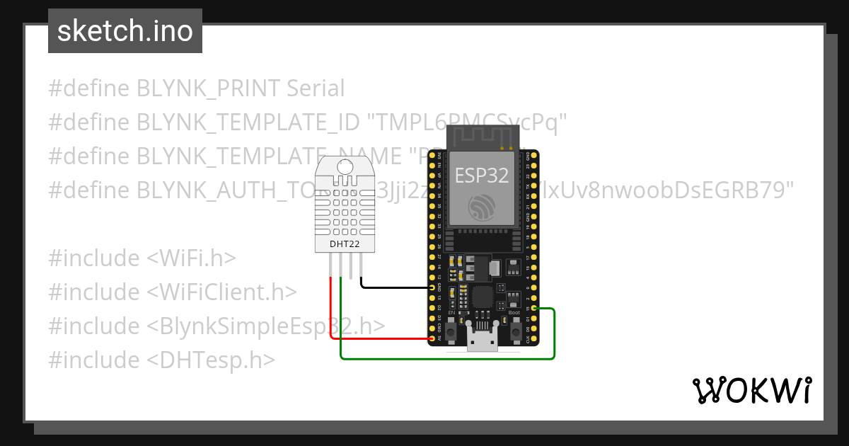 IoT_2 DHT - Wokwi ESP32, STM32, Arduino Simulator
