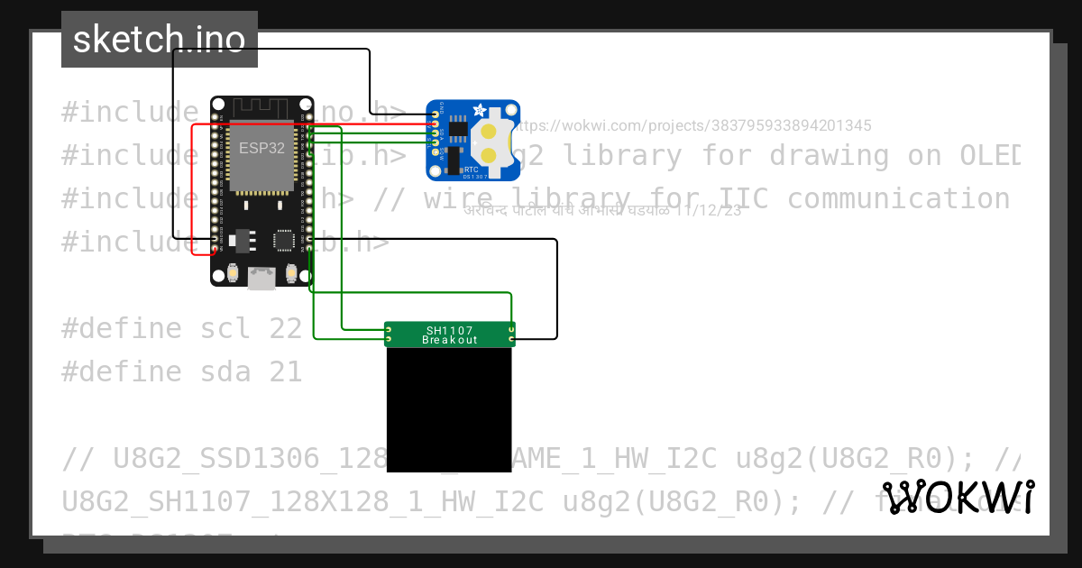 Digital Iot Clock Wokwi Esp32 Stm32 Arduino Simulator 5061