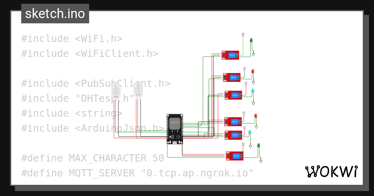 Controlling Ruangan Jamur Tiram Wokwi Esp32 Stm32 Arduino Simulator