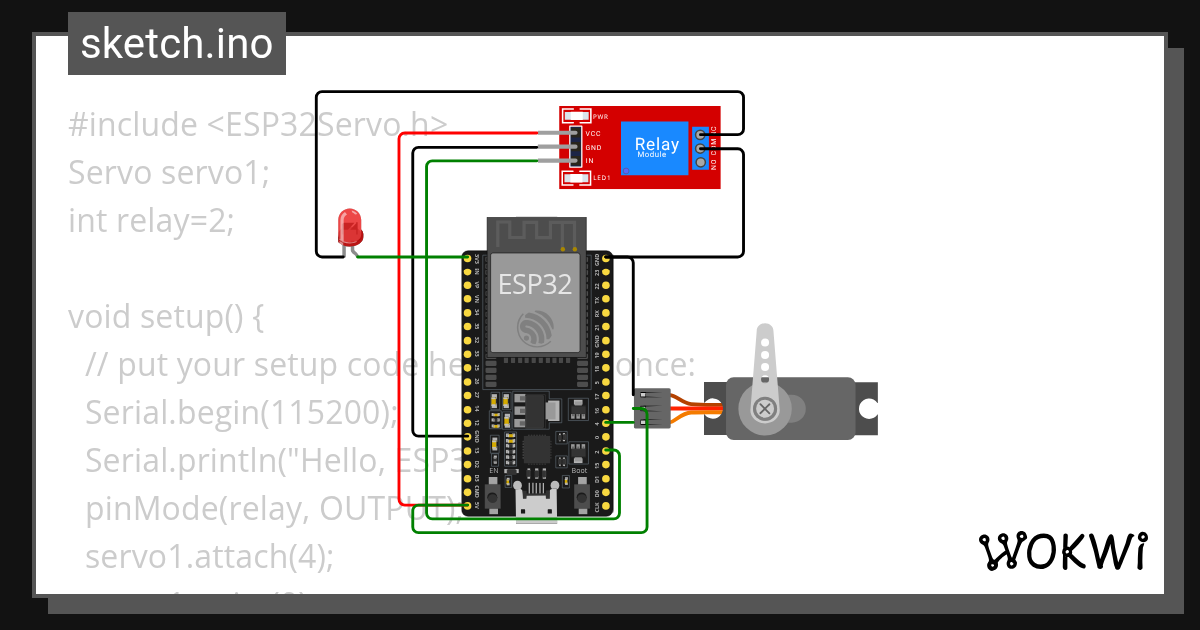 Materi Relai IOT - Wokwi ESP32, STM32, Arduino Simulator