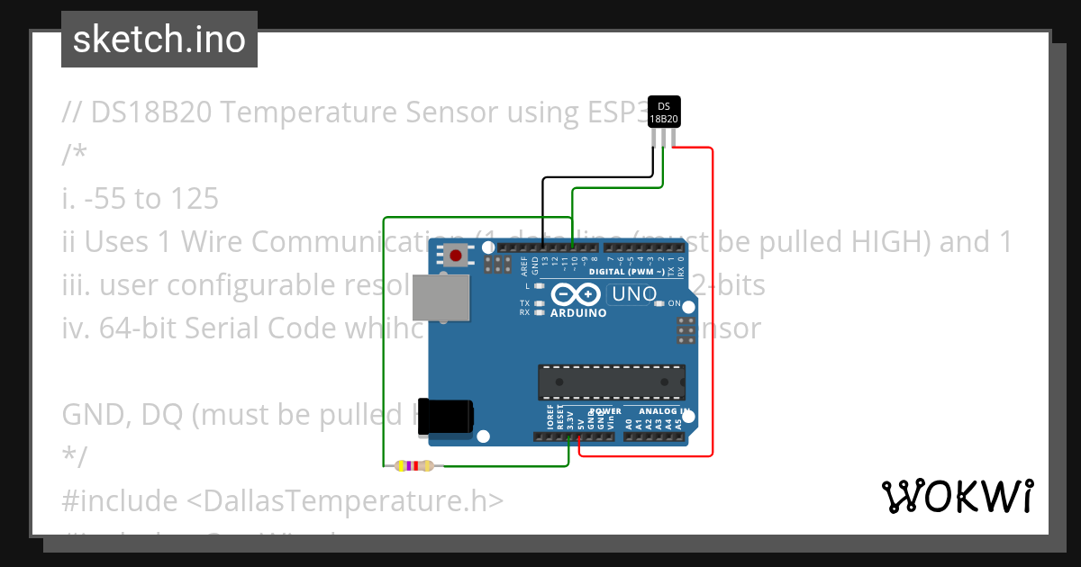 DS18B20 Copy - Wokwi ESP32, STM32, Arduino Simulator