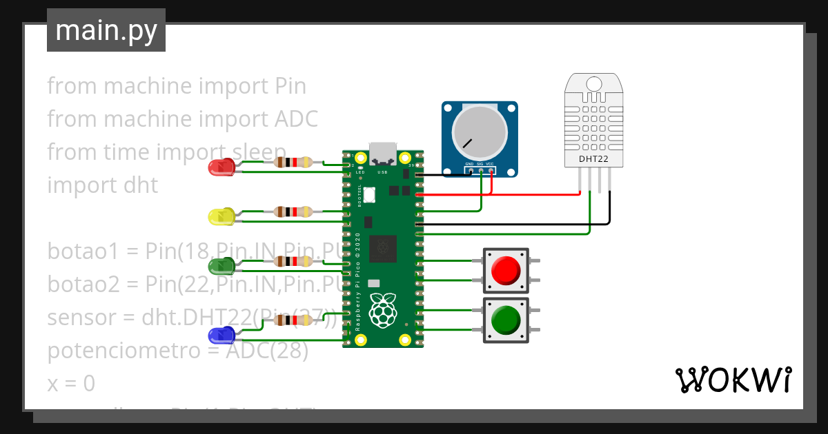avaliacao - Wokwi ESP32, STM32, Arduino Simulator