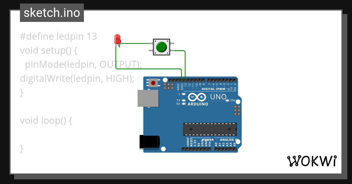 led push - Wokwi ESP32, STM32, Arduino Simulator led push - Wokwi ESP32, STM32, Arduino Simulator