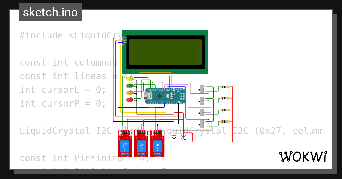 Control Piscina 20 Wokwi Esp32 Stm32 Arduino Simulator