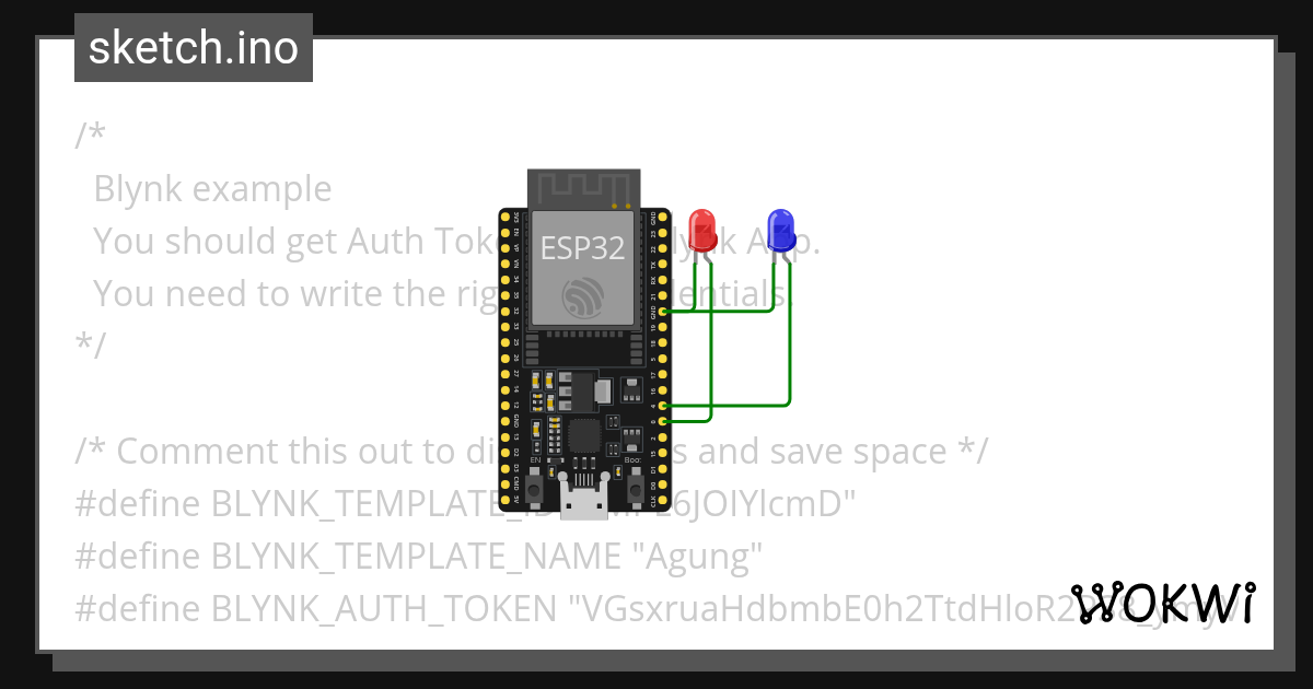 Latihan 1 - Wokwi ESP32, STM32, Arduino Simulator