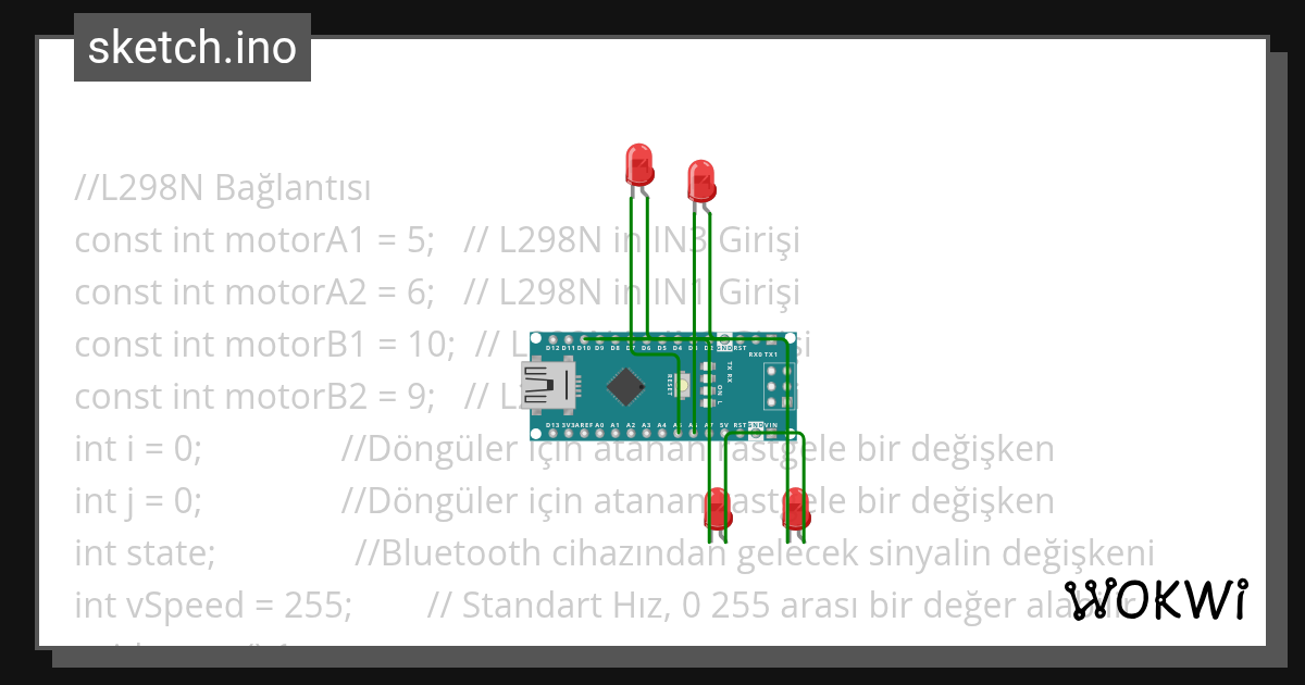 arduino_car - Wokwi ESP32, STM32, Arduino Simulator