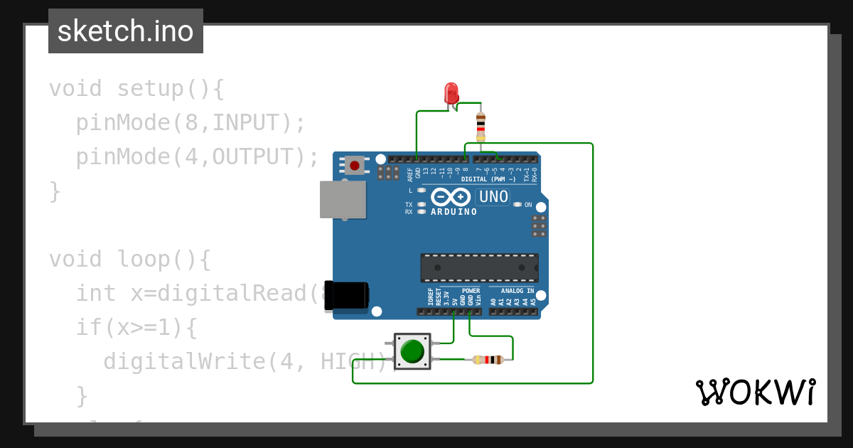 รับค่าจากinputส่งออกoutput Wokwi Esp32 Stm32 Arduino Simulator 2405