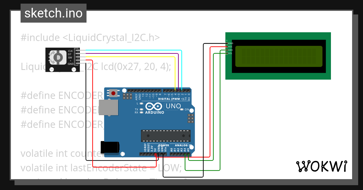 Rotary Encoder - Wokwi ESP32, STM32, Arduino Simulator Rotary Encoder - Wokwi ESP32, STM32, Arduino Simulator