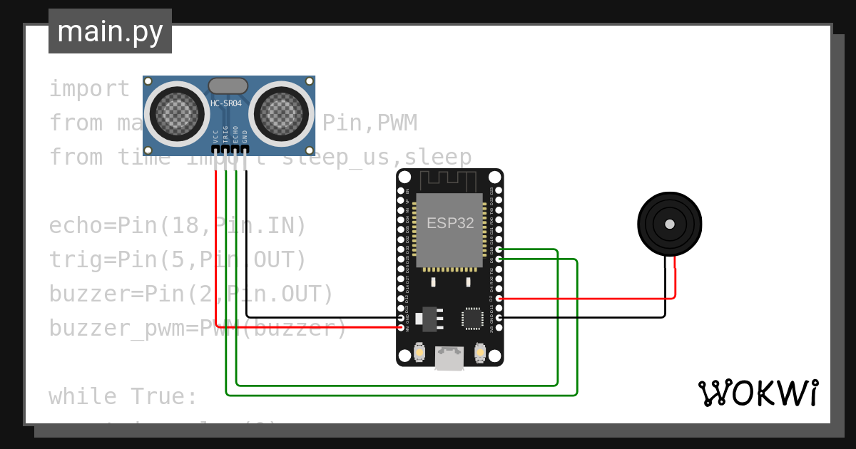 Distance Wokwi Esp32 Stm32 Arduino Simulator 8455