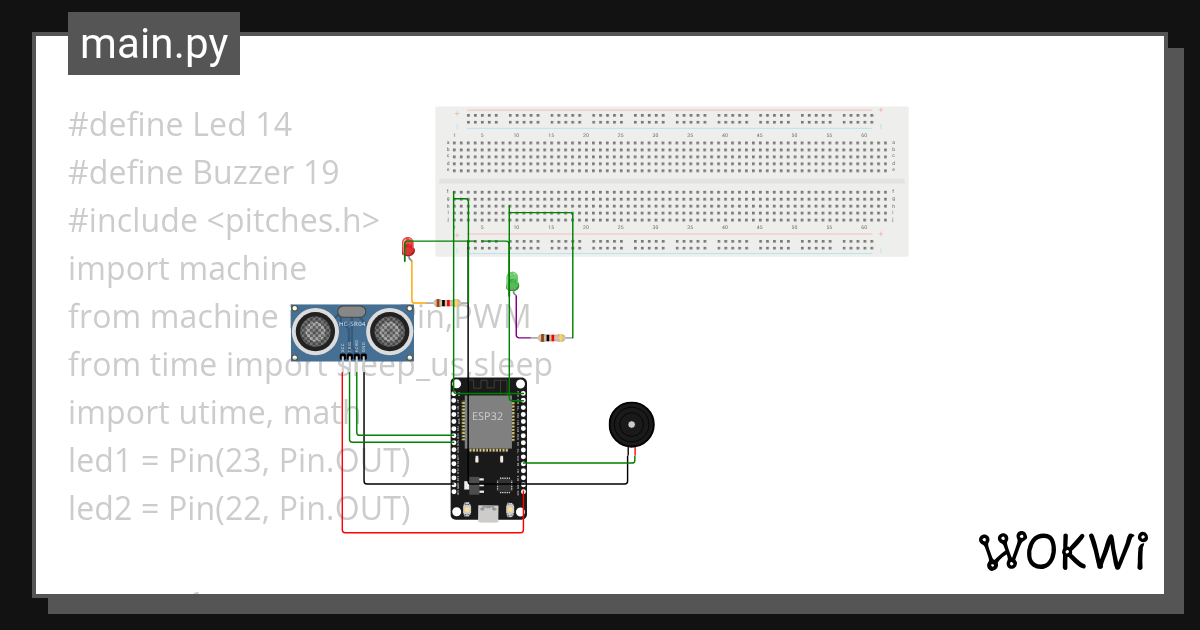 Tanapond Kongmek sensor sound 1 - Wokwi ESP32, STM32, Arduino Simulator