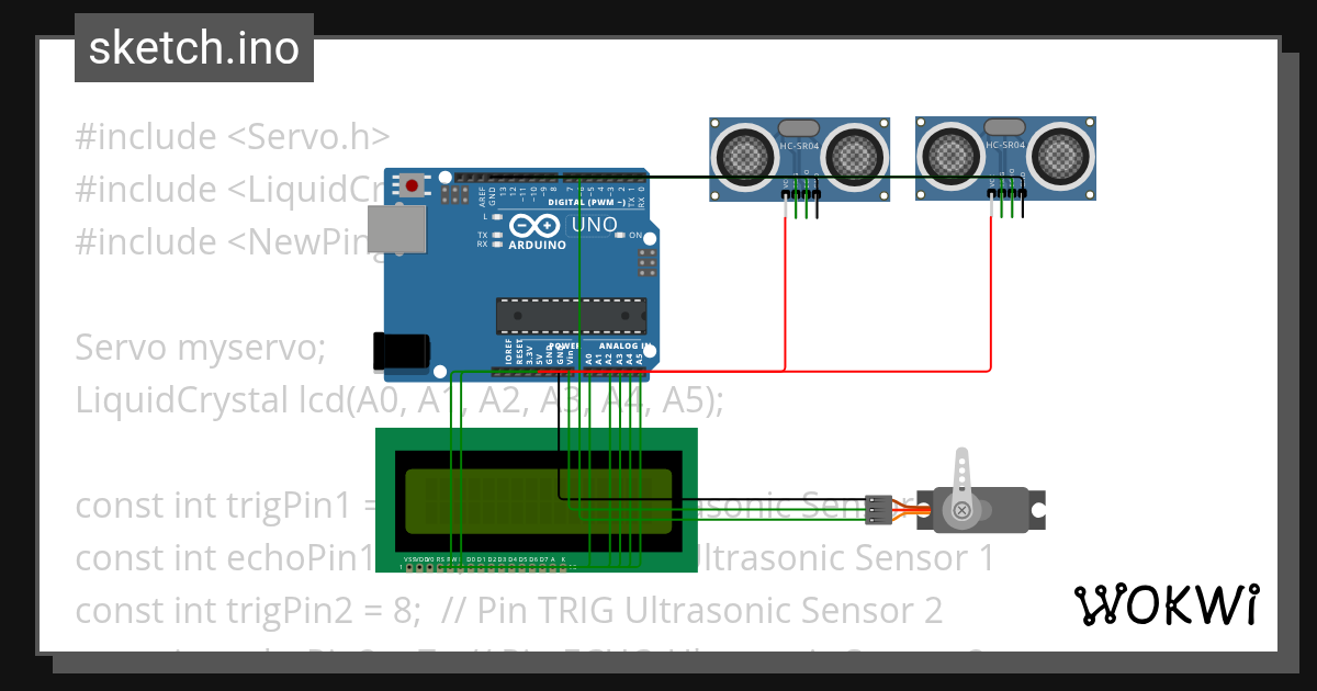 Smart Dustbin Copy - Wokwi ESP32, STM32, Arduino Simulator