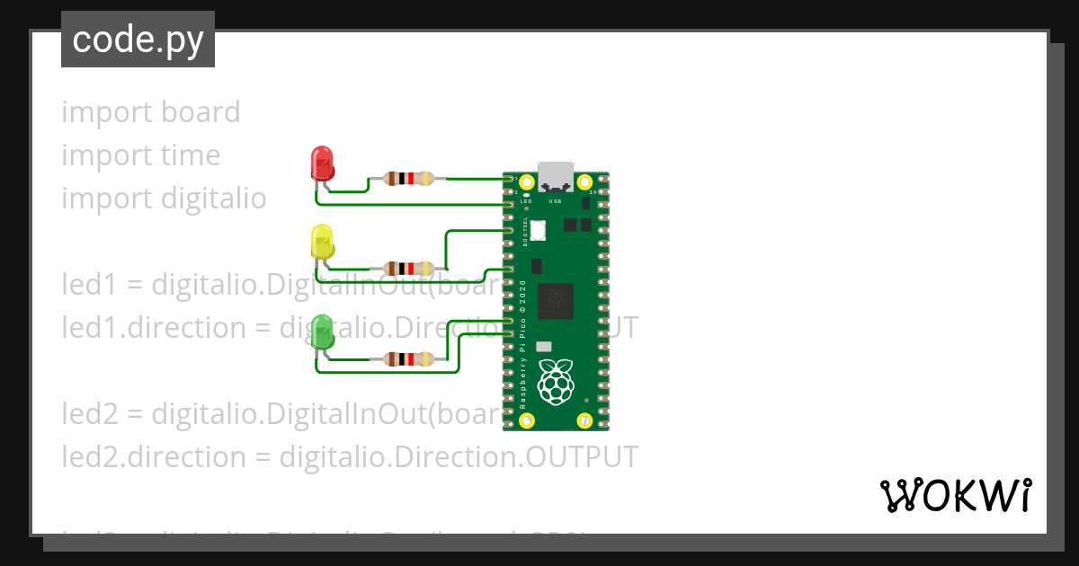Prüfung Ampel Usw Wokwi Esp32 Stm32 Arduino Simulator 3182