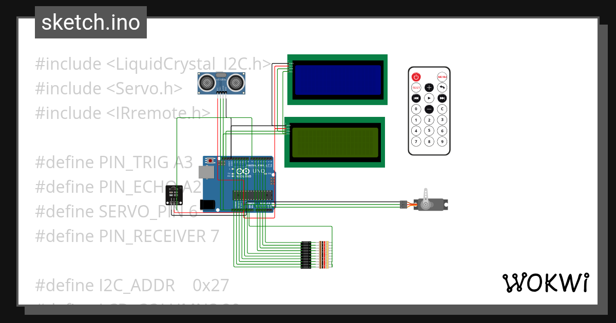 Mülleimerdeckel Fertig V5 Wokwi Esp32 Stm32 Arduino Simulator