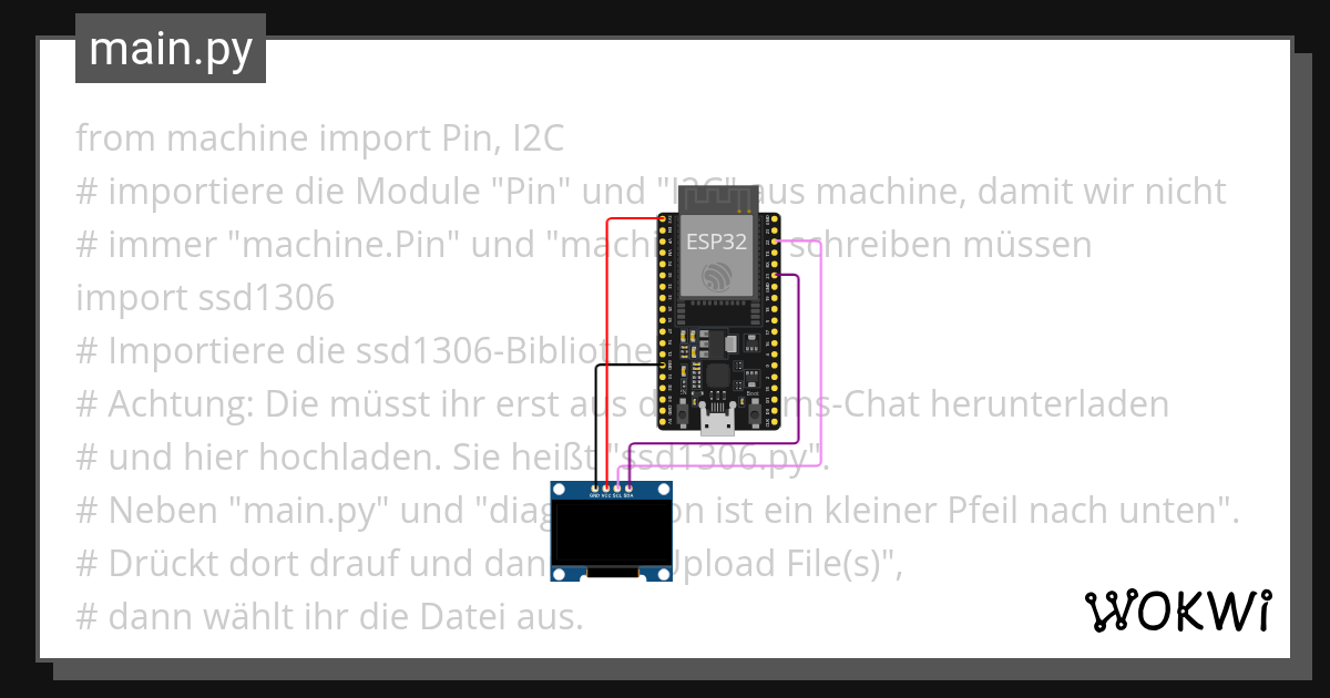Micropython Oled Wokwi Esp32 Stm32 Arduino Simulator