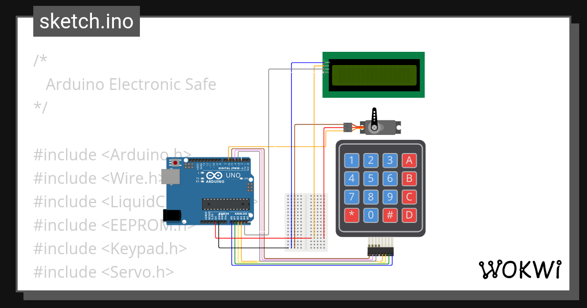 Bill_Lock Copy4row - Wokwi ESP32, STM32, Arduino Simulator