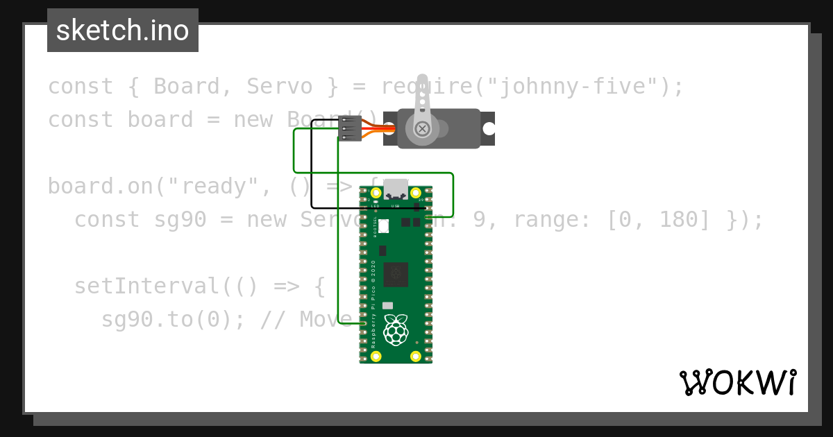 Servo1 Wokwi Esp32 Stm32 Arduino Simulator