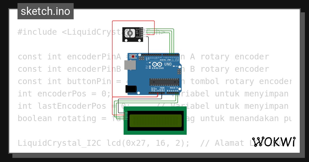 Encolder Rotatyw Wokwi Esp32 Stm32 Arduino Simulator