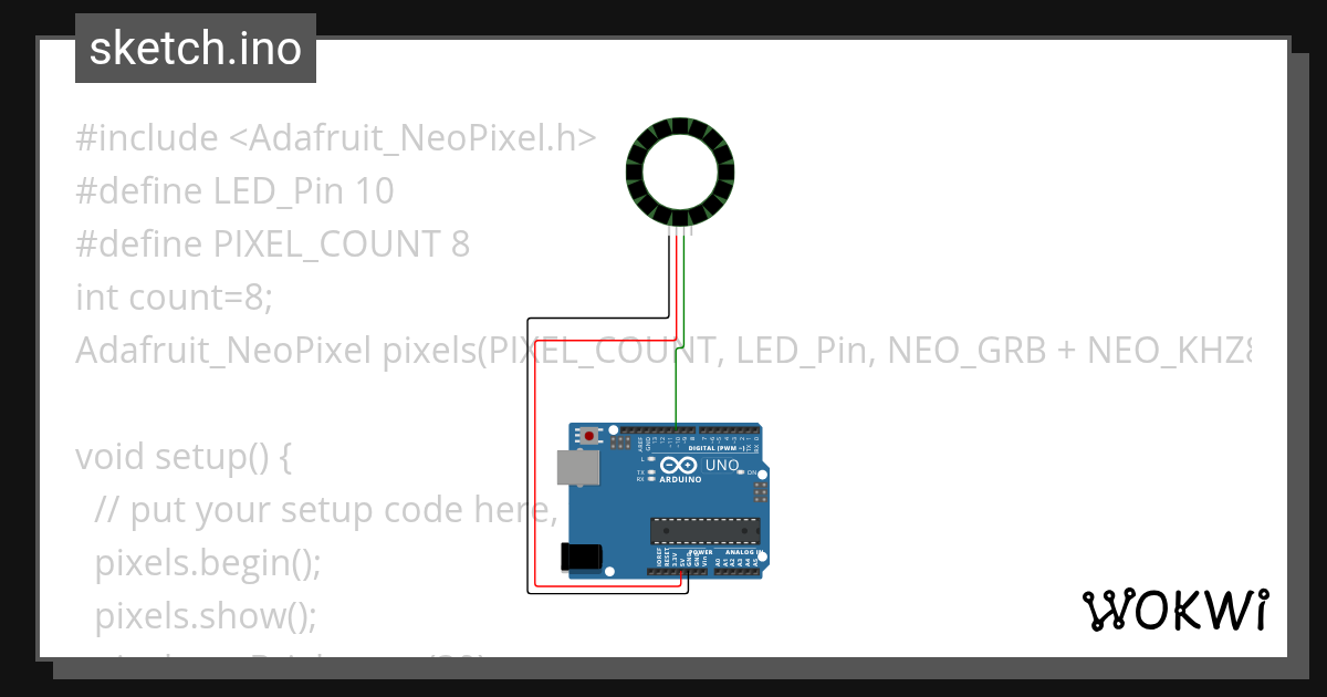 Ws2812b Rgb Led 模块实验 Wokwi Esp32 Stm32 Arduino Simulator 8121