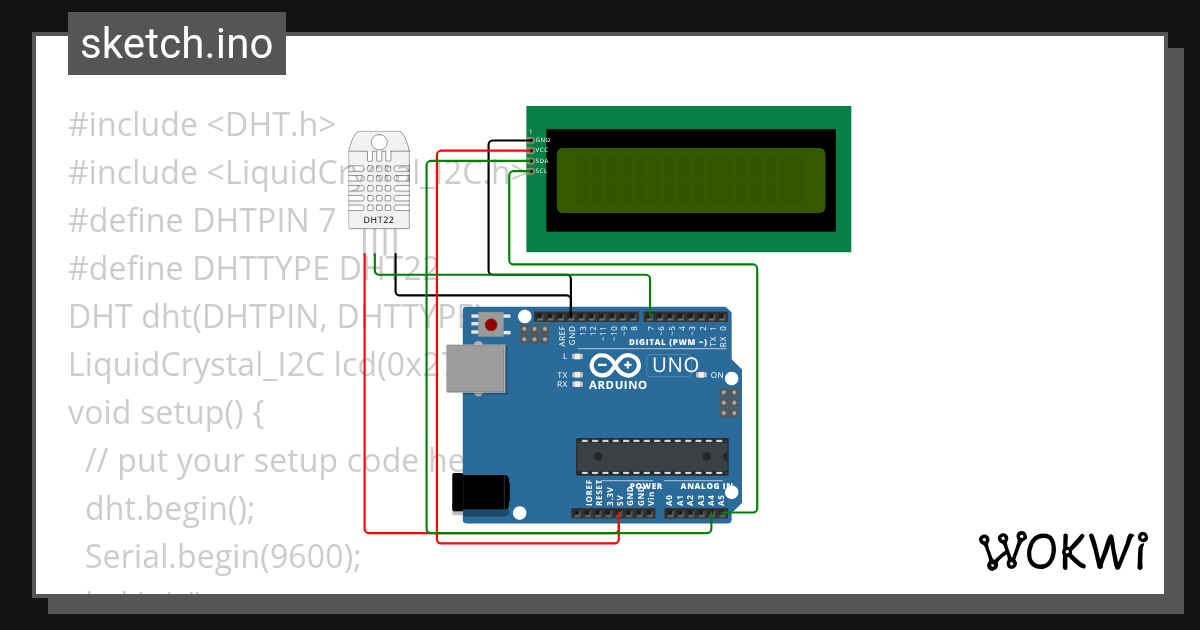 DTH and LCD - Wokwi ESP32, STM32, Arduino Simulator DTH and LCD - Wokwi ESP32, STM32, Arduino Simulator