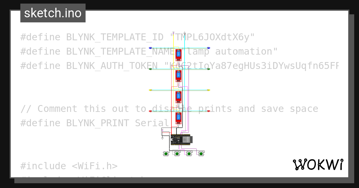Lamp Automation Wokwi Esp32 Stm32 Arduino Simulator