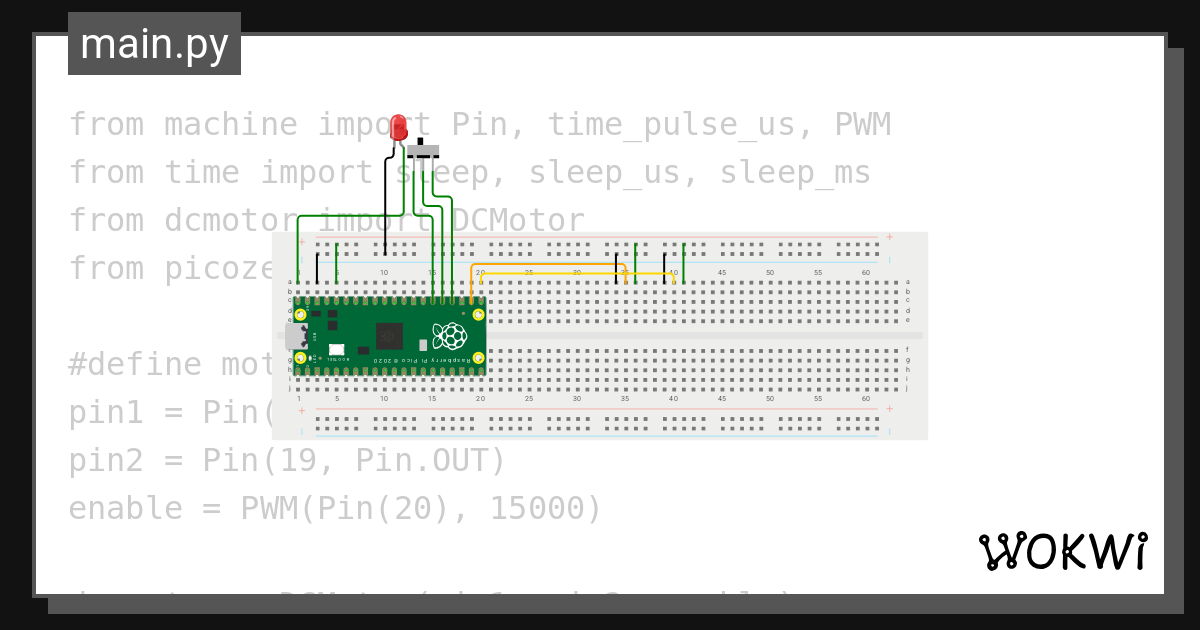 100 ניסוי 5 יד Pi Pico זיהוי קו לבן Wokwi Esp32 Stm32 Arduino Simulator 3727