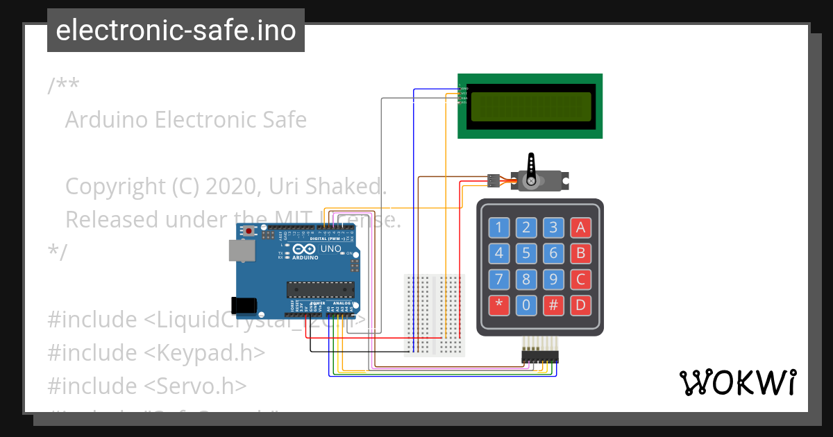electronic-lock.ino Copy - Wokwi ESP32, STM32, Arduino Simulator