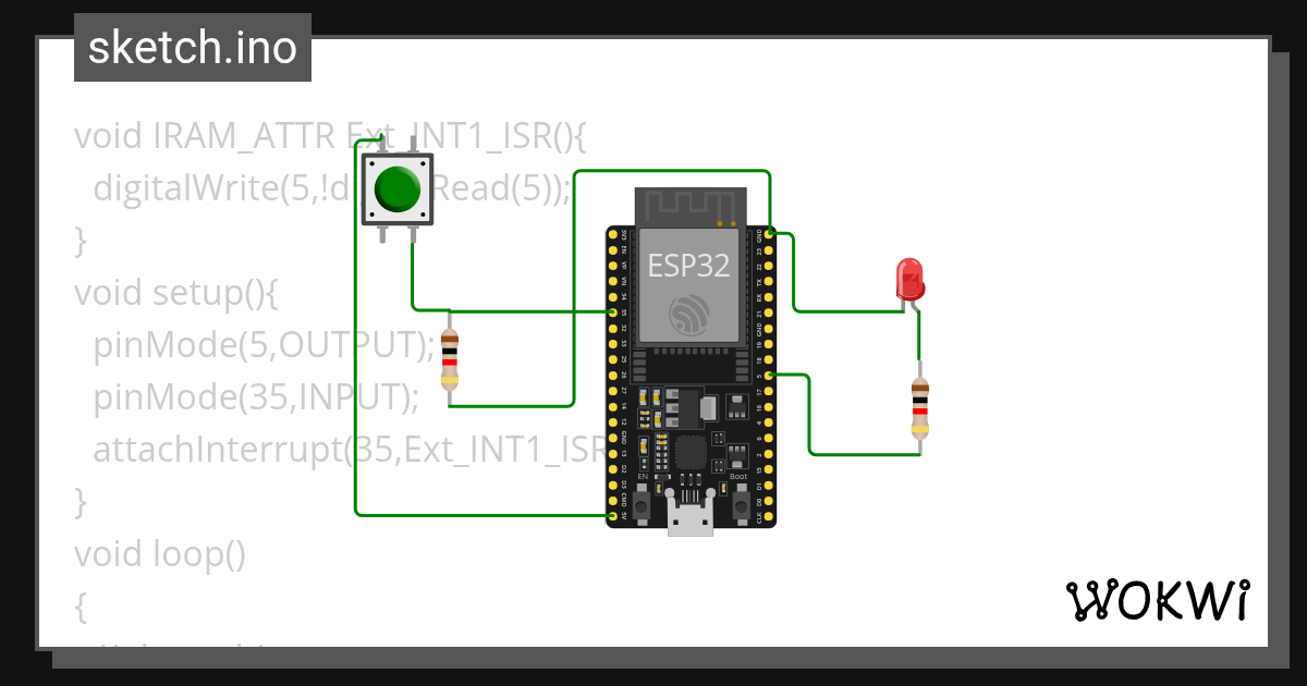 Exp 2 Wokwi Esp32 Stm32 Arduino Simulator 