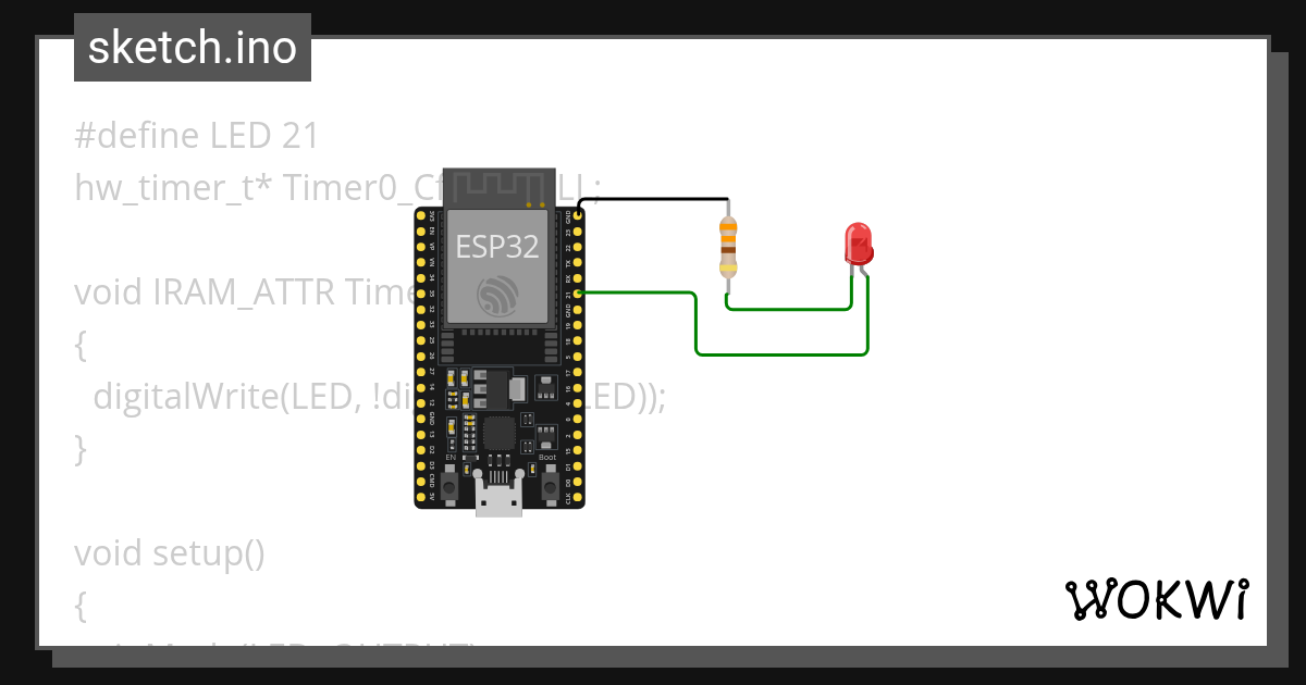 Exp 2 - Wokwi ESP32, STM32, Arduino Simulator