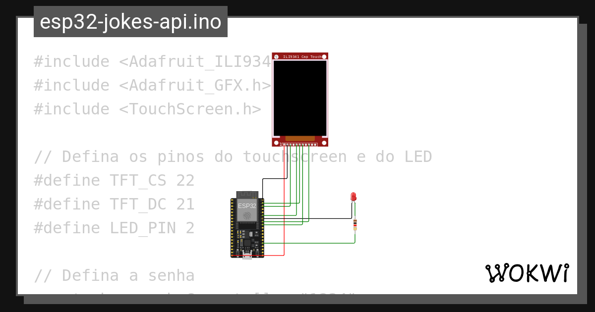 Esp32 Fechadura Wokwi Esp32 Stm32 Arduino Simulator 3532