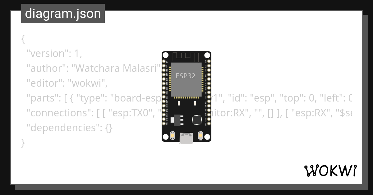 Esan hackaton นายวัชระ มาลาศรี 400 2.4.5 - Wokwi ESP32, STM32, Arduino ... Esan hackaton นายวัชระ มาลาศรี 400 2.4.5 - Wokwi ESP32, STM32, Arduino ...