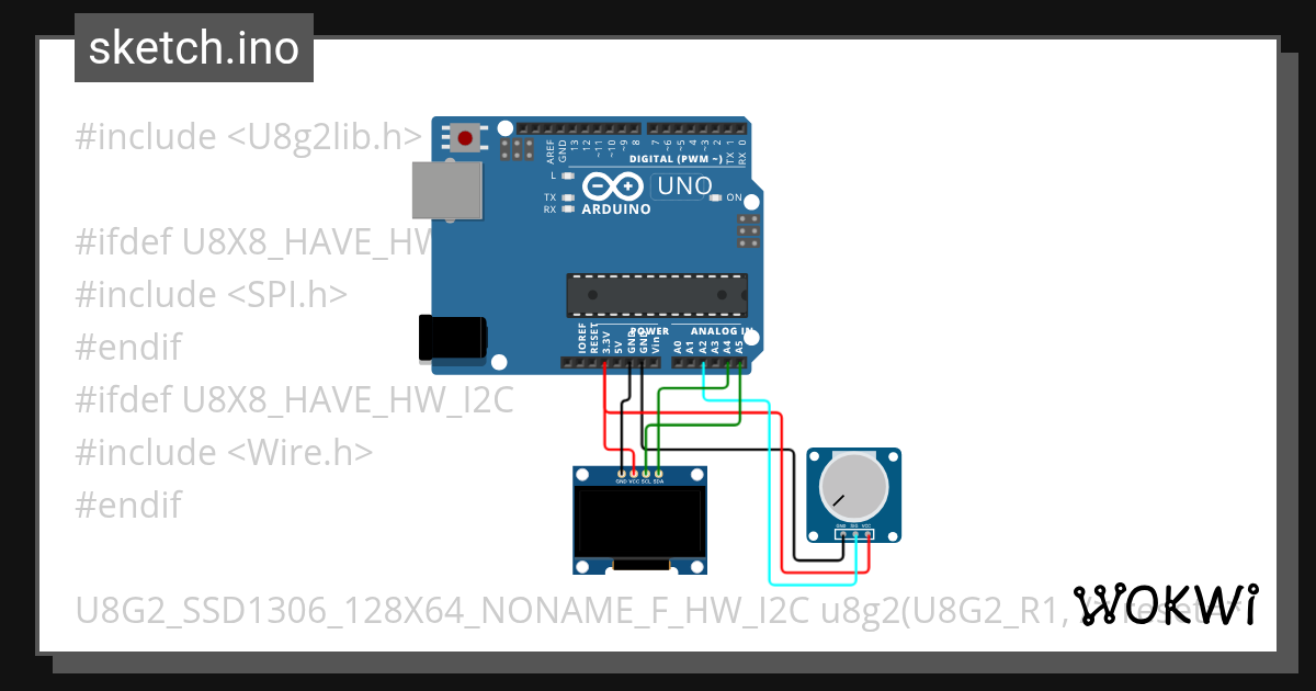 Uno_U8G2 - Wokwi ESP32, STM32, Arduino Simulator