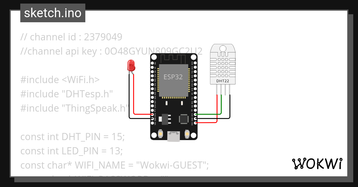 Esp32 Dht22 Thingspeak Wokwi Esp32 Stm32 Arduino Simulator 4510